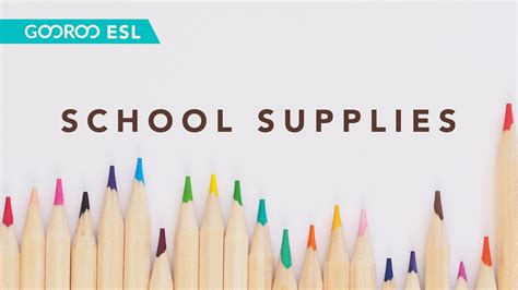 Esl Classes School Supplies Gooroo Courses