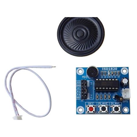 Isd1820 Recording Module Single Voice Board With On Board Mic And Loud