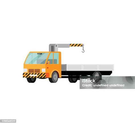자동차 벡터 아이콘입니다 견인 트럭 크레인 트럭 또는 대피자 견인차에 대한 스톡 벡터 아트 및 기타 이미지 견인차 화물차 과거 Istock