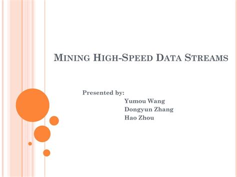 Ppt Mining High Speed Data Streams Powerpoint Presentation Free