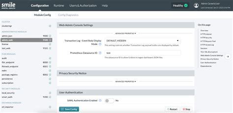 Externalized Metrics Smile Cdr Documentation