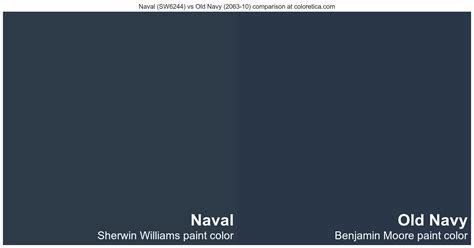 Sherwin Williams Naval Sw6244 Vs Benjamin Moore Old Navy 2063 10