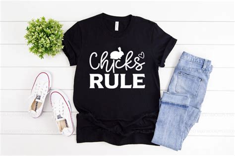 Chicks Rule Svg Graphic By Tshirtbundle · Creative Fabrica