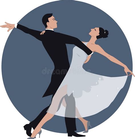 Couple Dancing Waltz Stock Vector Illustration Of Person 48146211