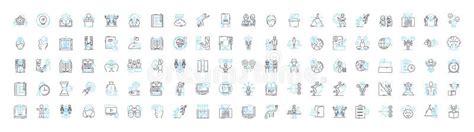 Brainstorming And Productivity Vector Line Icons Set Brainstorming Productivity Planning