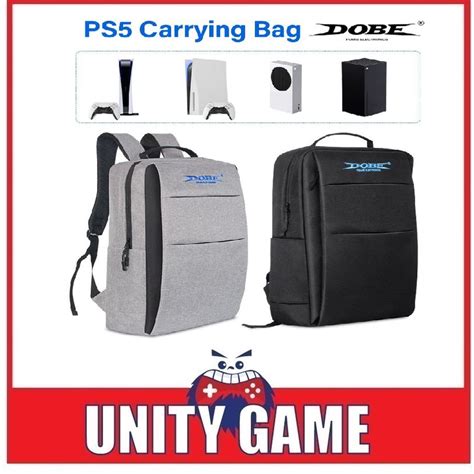 Ps5 Dobe Storage Bag Greyblack Ty 0823gty 0823b Shopee Malaysia