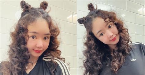 40세 서우 깜찍한 젤리펌으로 동안 미모 완성 귀여움 초과 뿔 머리 스타일링 뷰티는 내운명