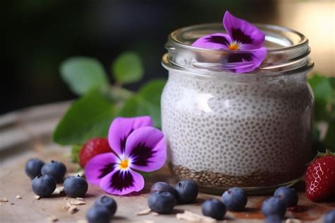 Premium Photo Nourishing Vegan Chia Seed Pudding