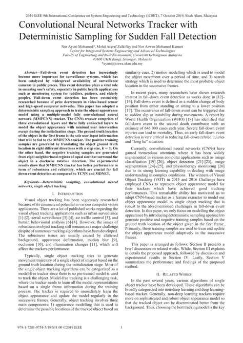 Pdf Convolutional Neural Networks Tracker With Deterministic Sampling