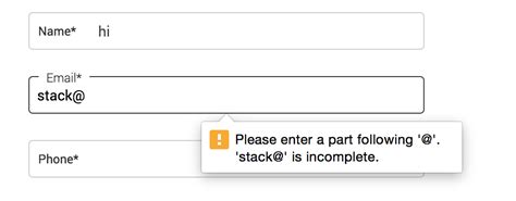 Forms HTML Email Validation After The Stack Overflow