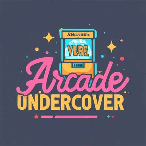 Logo Design For Arcade Undercover Vibrant Claw Machine Concept With