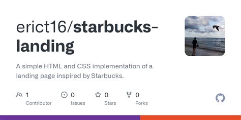 Github Erict16starbucks Landing A Simple Html And Css
