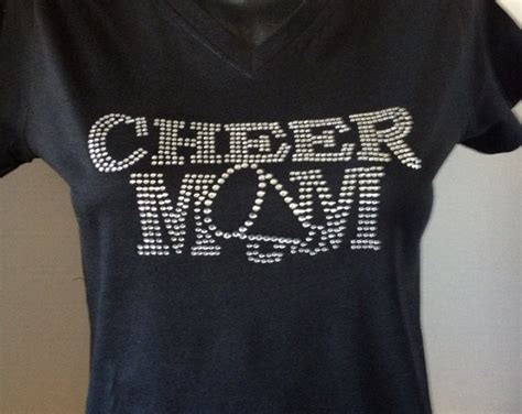 Cheer Mom Bling T Shirt Etsy