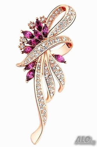 Дамска брошка 46 Дамско бижу Друго Бижута Бургас Нова дамска брошка за ревера на сак