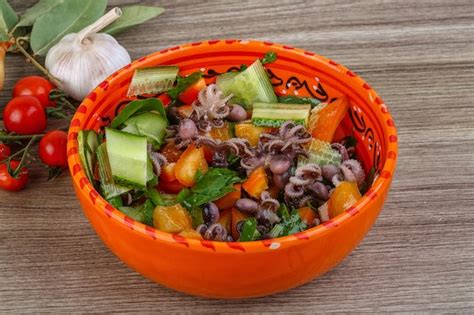 Premium Photo Octopus Salad