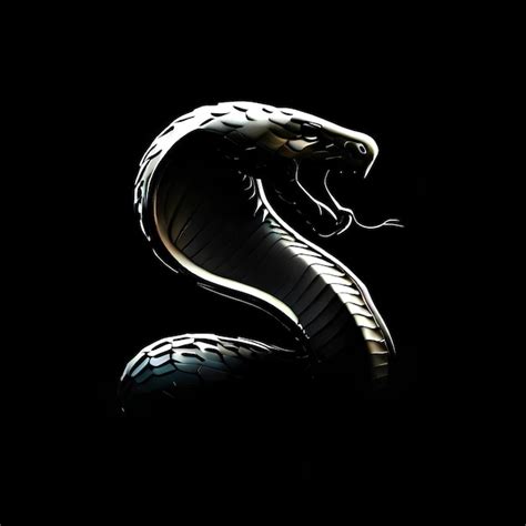 로고 제작을 위한 킹 코브라 모양의 디자인 프리미엄 사진