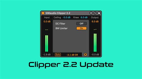 M4L GMaudio Clipper 2 2 Update New Limiter P3 Compatibility
