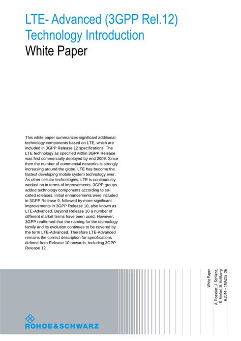 Pdf Lte Advanced 3gpp Rel 12 Technology Introduction · Pdf Filelte Advanced 3gpp