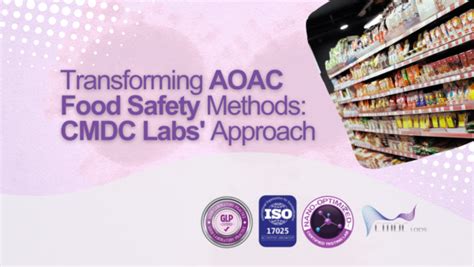 Transforming Aoac Food Safety Methods Cmdc Labs Innovative Approach Cmdc Labs