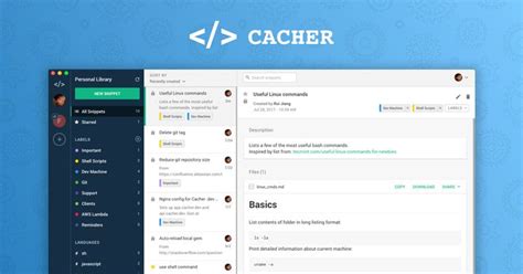 Code Snippet Organizer For Pros Cacher Coding Learn A New Language Open Source Code
