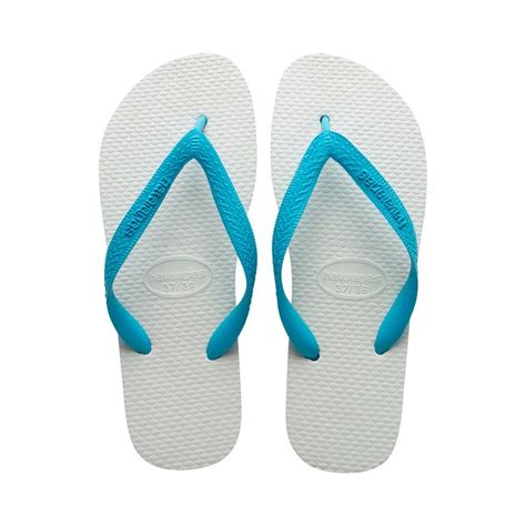Havaianas Tradicional branca azul Nº 39 40 R 10 00