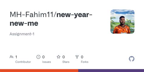 GitHub MH Fahim11 New Year New Me Assignment 1