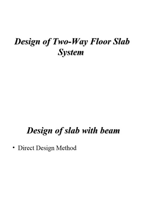 Two Way Slab With Beams 21 Pdf Beam Structure Structural