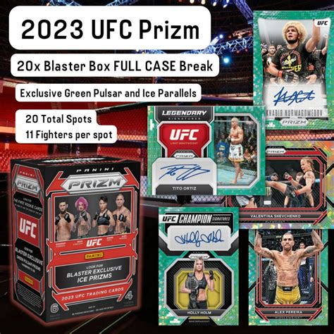 Prizm UFC X Blaster Box FULL CASE Rip Fighters Per Spot