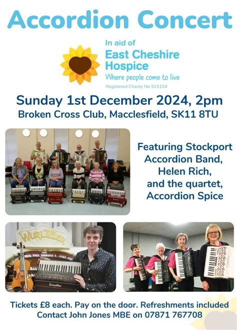 Broken Cross Club Charity Accordion Concert England Uk Accordions