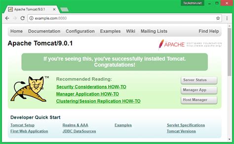 How To Install Apache Tomcat 9 On Ubuntu 18 04 16 04 TecAdmin
