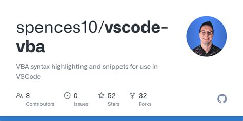 GitHub Spences Vscode Vba VBA Syntax Highlighting And Snippets For Use In VSCode
