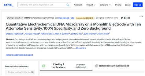 Quantitative Electrochemical Dna Microarray On A Monolith Electrode With Ten Attomolar