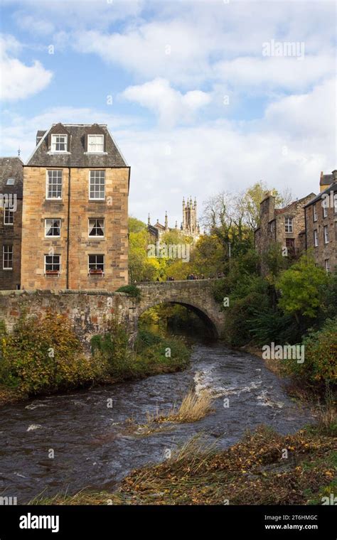 Edinburgh The Water Of Leith Runs Under Bells Brae Bridge In Dean