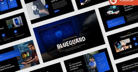 blueguard cyber security powerpoint template incl cybersecurity
