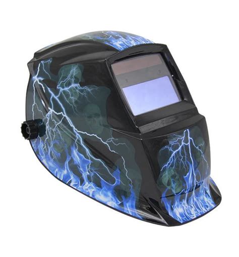 True Color Solar Powered Auto Darkening Welding Helmet Wide Shade 49