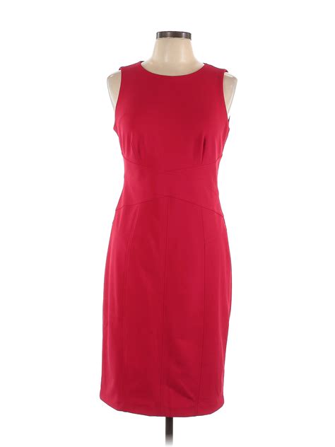 Vince Camuto Solid Red Cocktail Dress Size 10 69 Off Thredup