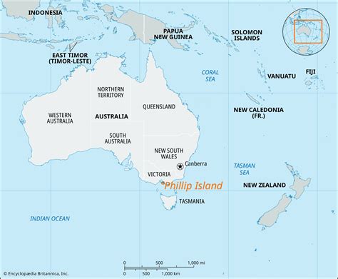 Phillip Island Australia Map Penguins And History Britannica