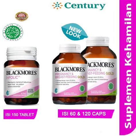 Jual Blackmores Pregnancy Breastfeeding Gold 120 S 60 S Dan I Folic