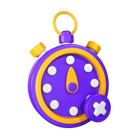 3d Icon Illustration Timeout 34415469 Png