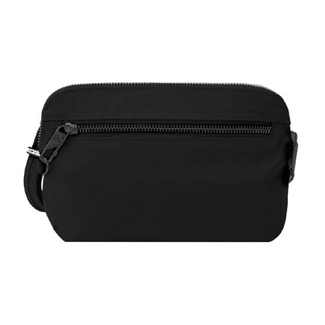 Travelon 美國 Tailored防盜斜背手拿包黑 側背包 斜背包 背帶包 防割防搶 Pchome 24h購物
