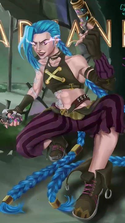 Jinx From Arcane League Of Legends Timelapse😍 Jinx Leagueoflegends