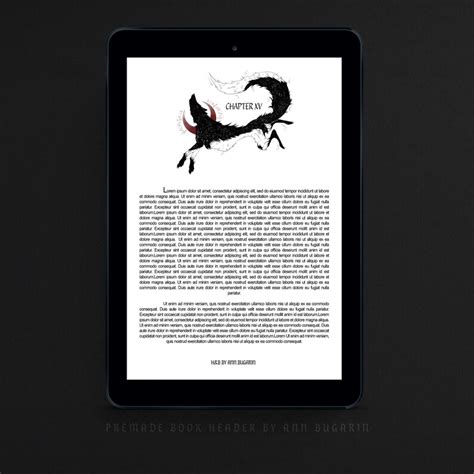 Premade Book Header Design Personalized Book Illustrated Premade Book Interior Design Etsy