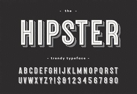 Hipster 유행 서체 굵게 3d 스타일 컴퓨터 글자에 대한 스톡 벡터 아트 및 기타 이미지 컴퓨터 글자 재미 도시