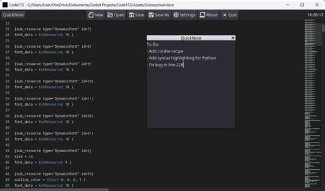 I Made A Code Editor Called Code172 In Godot Link In Comments Rgodot