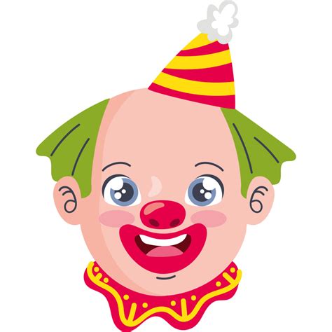Happy Clown Head Comic 54484560 Png