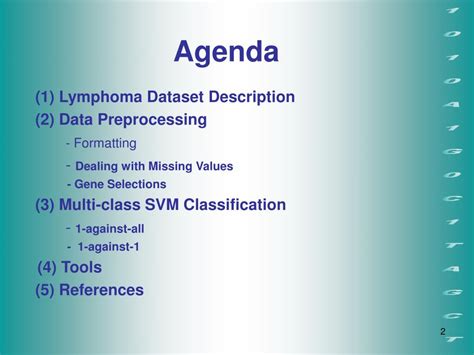 Ppt Classifying Lymphoma Dataset Using Multi Class Support Vector