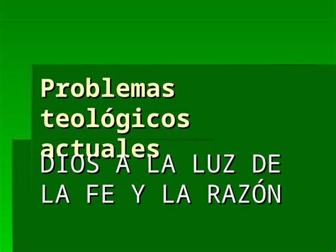 PPT Problemas teológicos actuales DOKUMEN TIPS
