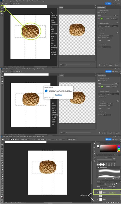 Solved Content Aware Fill Not Working I Cannot Fill The Adobe