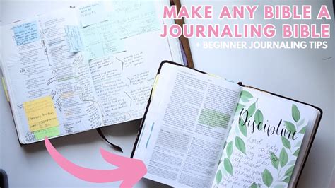 Make Any Bible A Journaling Bible Beginner Bible Journaling Tips