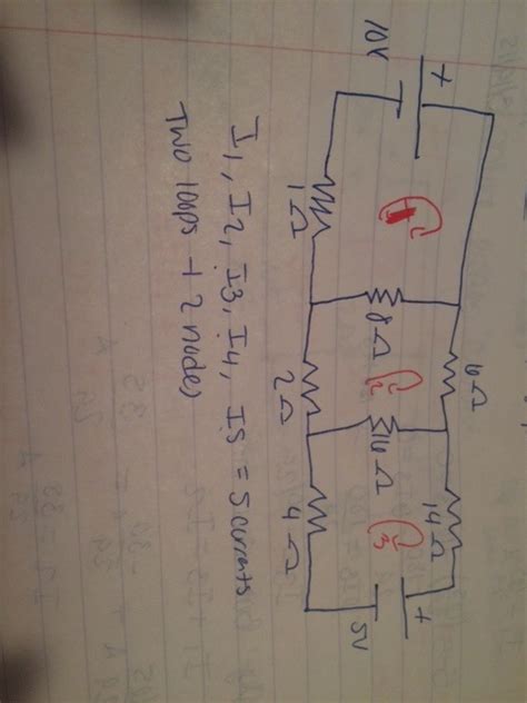 Solved I I I I I Currents Two Loops Nodes Chegg